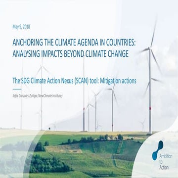 Synergies in monitoring the SDGs, Sendai Framework and Paris Agreement ...