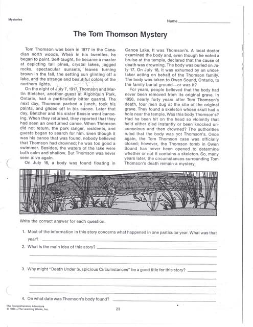 Determine central idea lessonslides pptx | PPTX