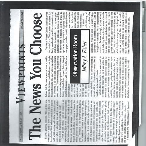 The News You Choose | PDF