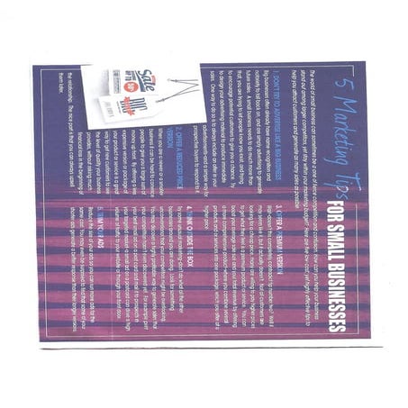 5 Marketing Tips for Small Businesses | PDF