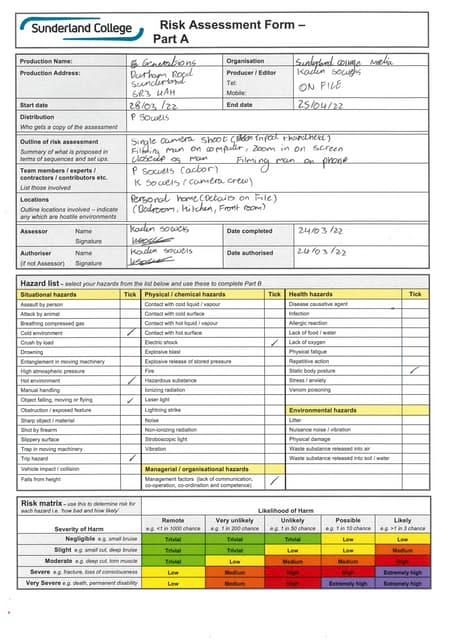 Risk Assessment House | PDF