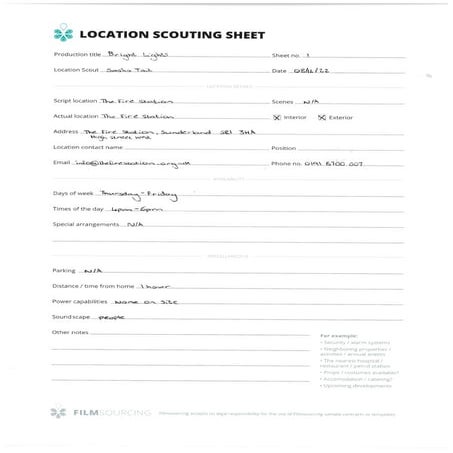 location scouting | PDF