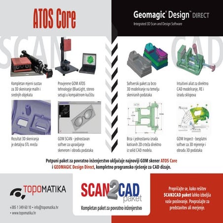 Scan2cad akcija: 3D skener GOM ATOS CORE+GEOMAGIC DESIGN DIRECT ...