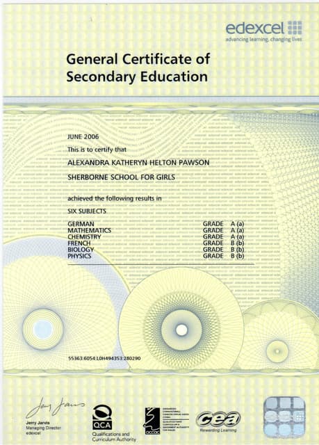 Edexcel BTEC level 3 extended diploma certificate | PDF