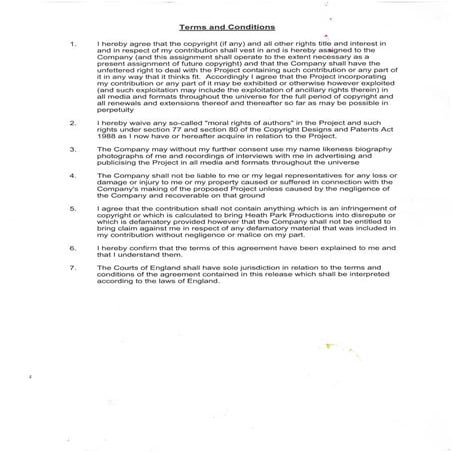 Movie contract terms and conditions | PDF