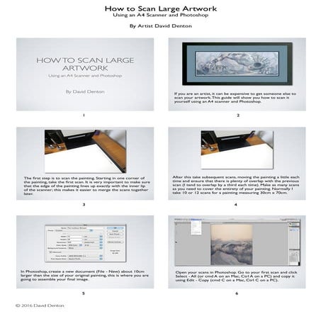 How to Scan Large Artwork - Overview 1 | PDF