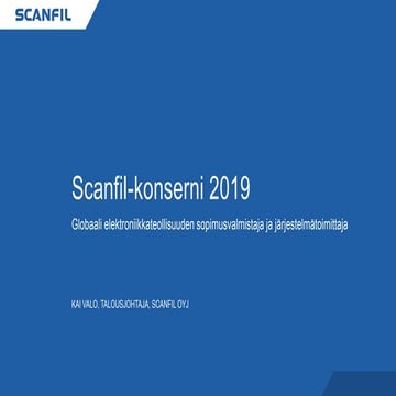 Scanfil Pörssi-ilta Turku 14.11.2019