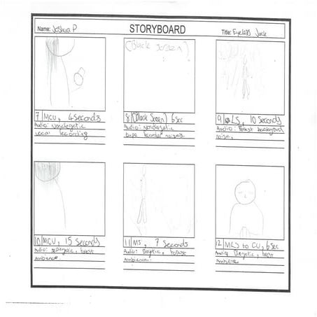Story Board for Short Horror Movie | PDF