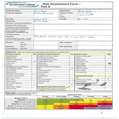 Risk Assessment - A | PDF