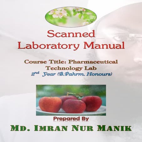 Scanned pharmaceutical technology lab MANIK | PDF