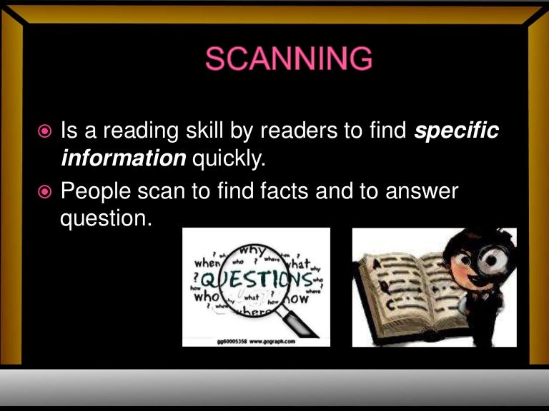Scanning Scanning