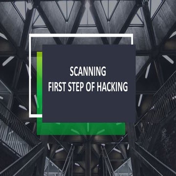 Scanning.pptx | Computer Networking | Computing