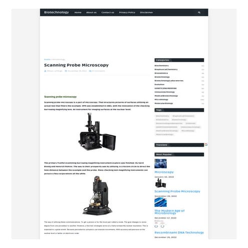 Scanning Probe Microscopy | PDF