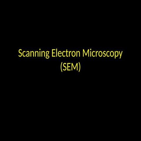 Scanning Electron Microscope- Energy - Dispersive X -Ray Microanalysis ...