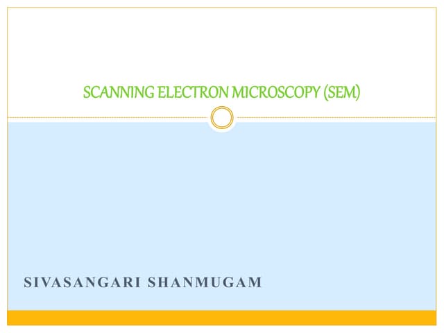 transmission Electron Microscopy (Tem) | PPTX