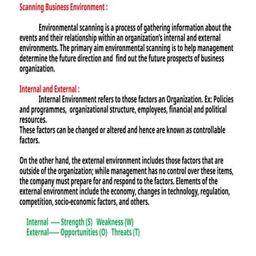 Marketing environment scanning for MBA Students | PPT