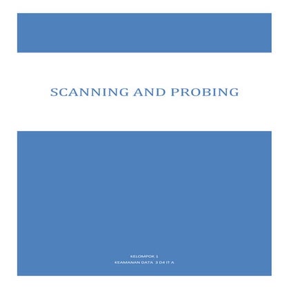 Scanning probing | PDF