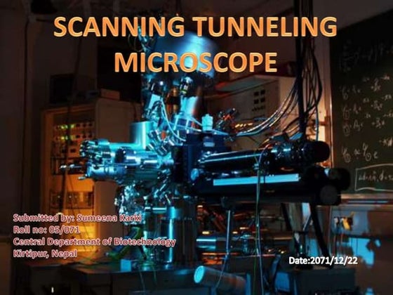 Scanning Tunneling Microscope Ppt
