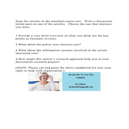 Scan the articles in the attached course text. Write a discussi.docx