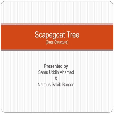 Scapegoat Tree | PPTX