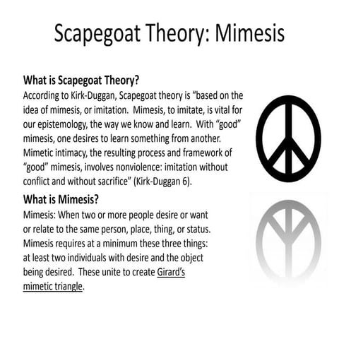 Scapegoat theory & Christianity | PPTX