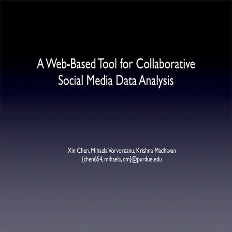 SCA2013 Presentation: A Web-Based Content Analysis Tool | PDF | Web Design and HTML | Internet