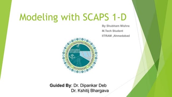 Tutorial on SCAPS-1D simulation tool.pptx