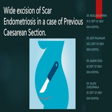 Case presentation on scar endometriosis | PPTX