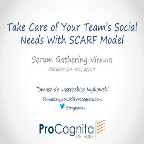 Take Care of Your Team’s Social Needs With SCARF Model | PDF