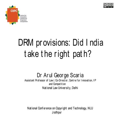 Digital Rights Management: Did India take the right path? | PDF