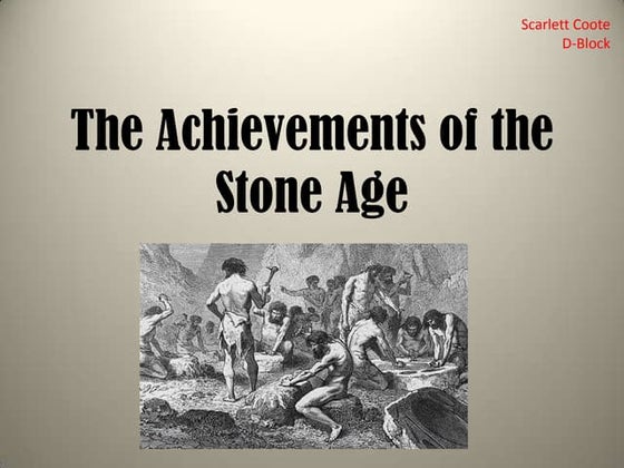 Stone age technology | PPTX