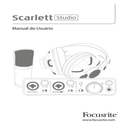 Manual do kit de gravação FOCUSRITE Scarlett Studio | PDF | Technology ...