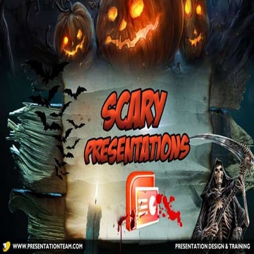 Scary Presentations: 10 Ugly PowerPoint Slides - Great for Halloween | PPTX