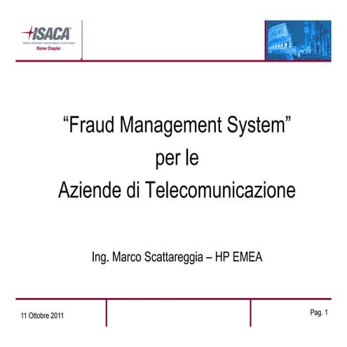 Fraud Management System - ISACA | PDF