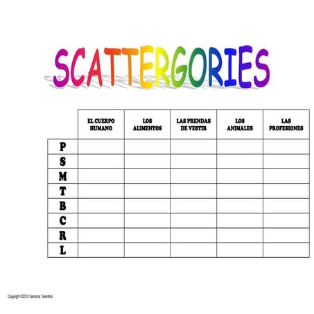 Scattergories | DOCX