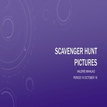 Scavenger hunt pictures | PPTX