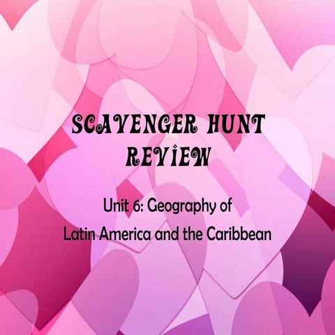Scavengerhuntreviewanswers latin america | PPT