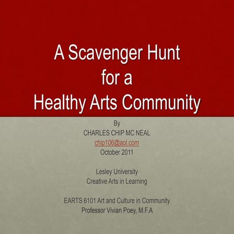 Chip's Scavenger Hunt Powerpoint | PPT