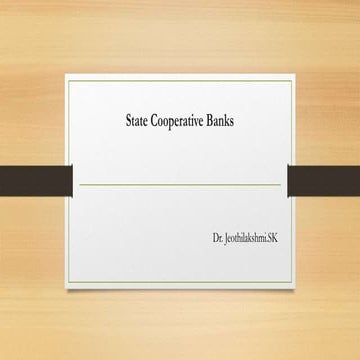 State Cooperative Bank | PPTX
