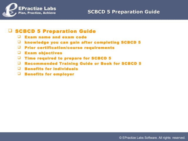 SCWCD 5 preparation guide