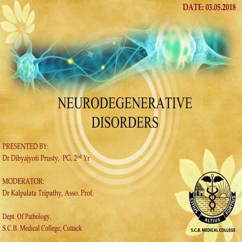Neurodegenerative disorders | PPTX