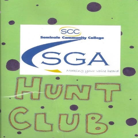 SCC SGA @ Hunt Club | PPS | College Education | Education