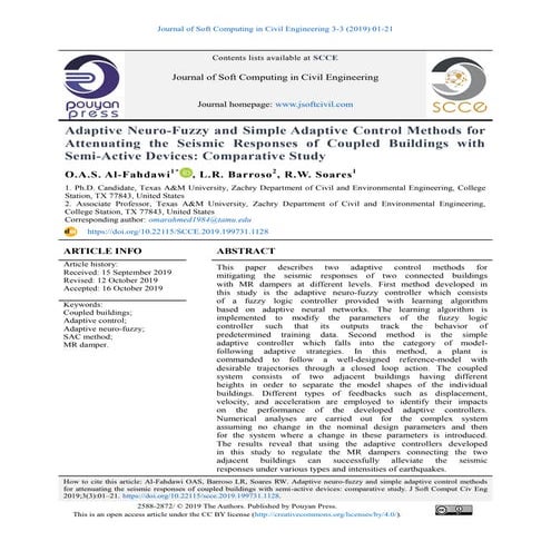 Adaptive Neuro-Fuzzy and Simple Adaptive Control Methods for ...