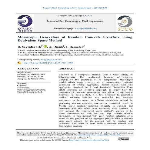 Mesoscopic Generation Of Random Concrete Structure Using Equivalent