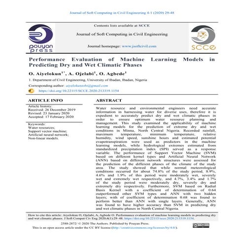 Performance Evaluation of Machine Learning Models in Predicting Dry and ...