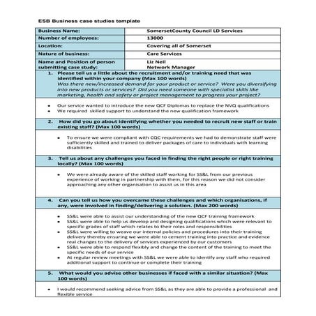Scc learning disabilities case study | PDF
