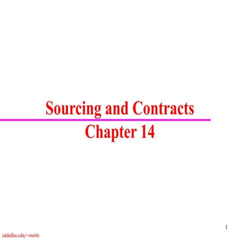 Sourcing and Contract Management _Service Ops | PPT