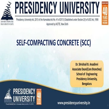 SELF-COMPACTING CONCRETE (SCC) | PPT