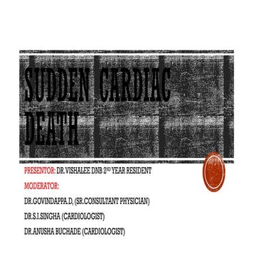 Sudden cardiac death | PPTX