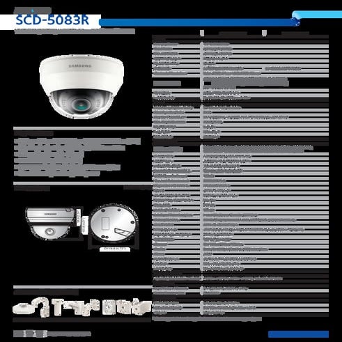 Samsung Techwin SCD-5083R Data Sheet | PDF